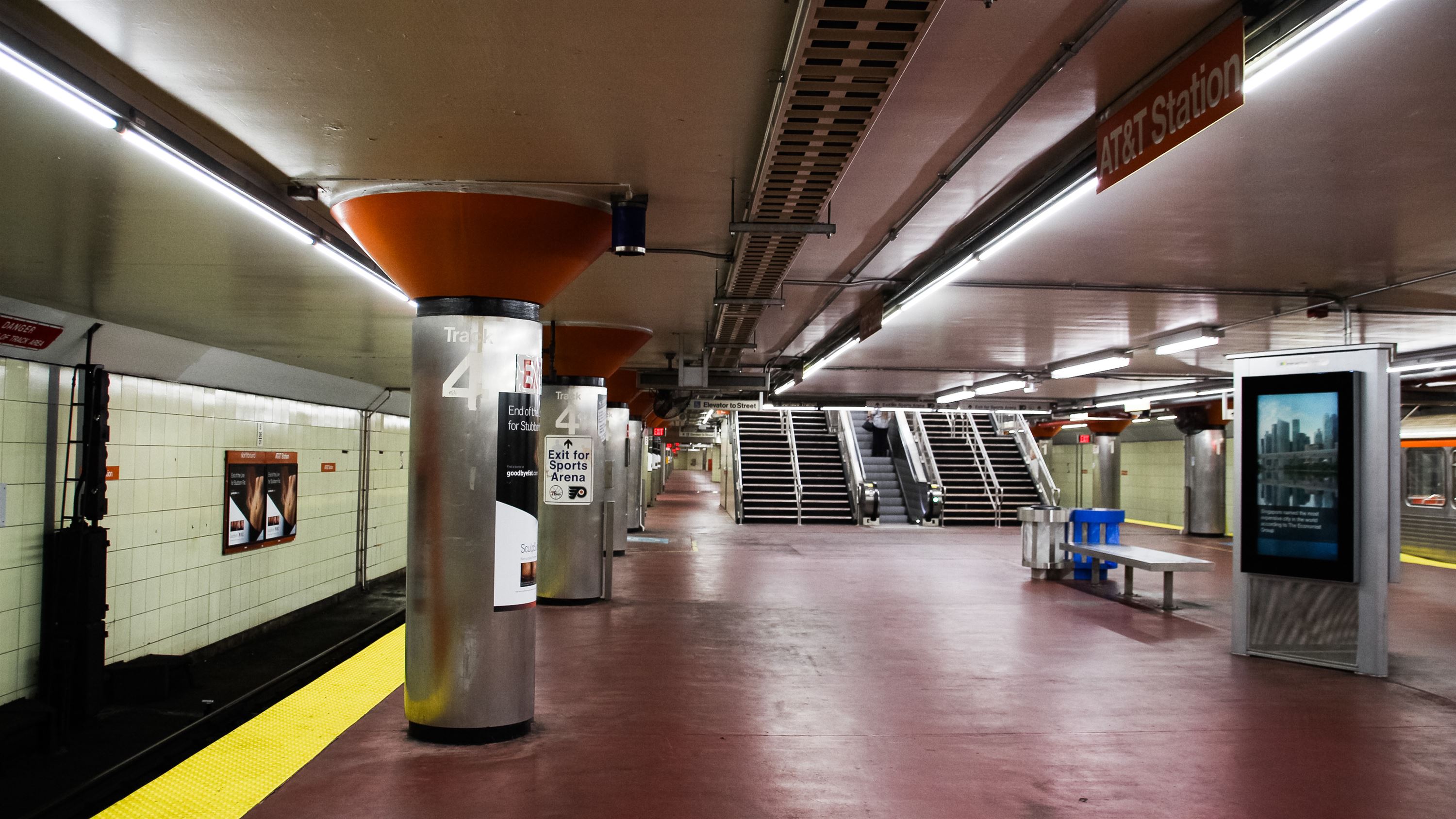 Locations Hub - AT&T Station (formerly Pattison) of Broad Street Subway ...